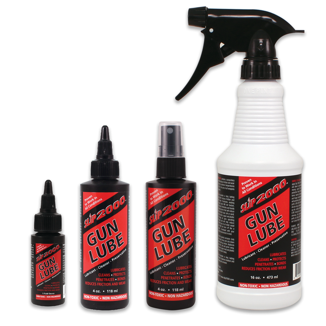 Slip 2000 Gun Lubricants : Non-Toxic CLPs & Oils for Firearms